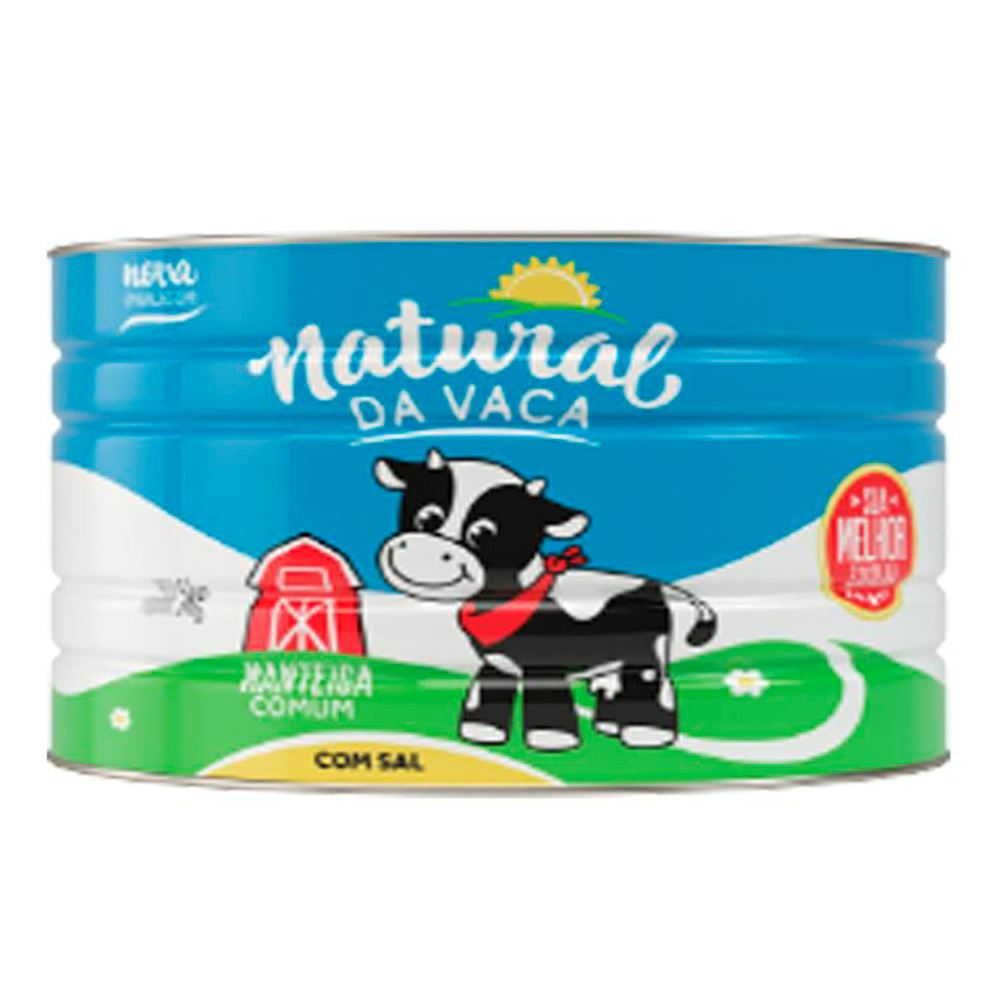 MANTEIGA RESFRIADA COM SAL NATURAL VACA LATA 5KG | Fortali