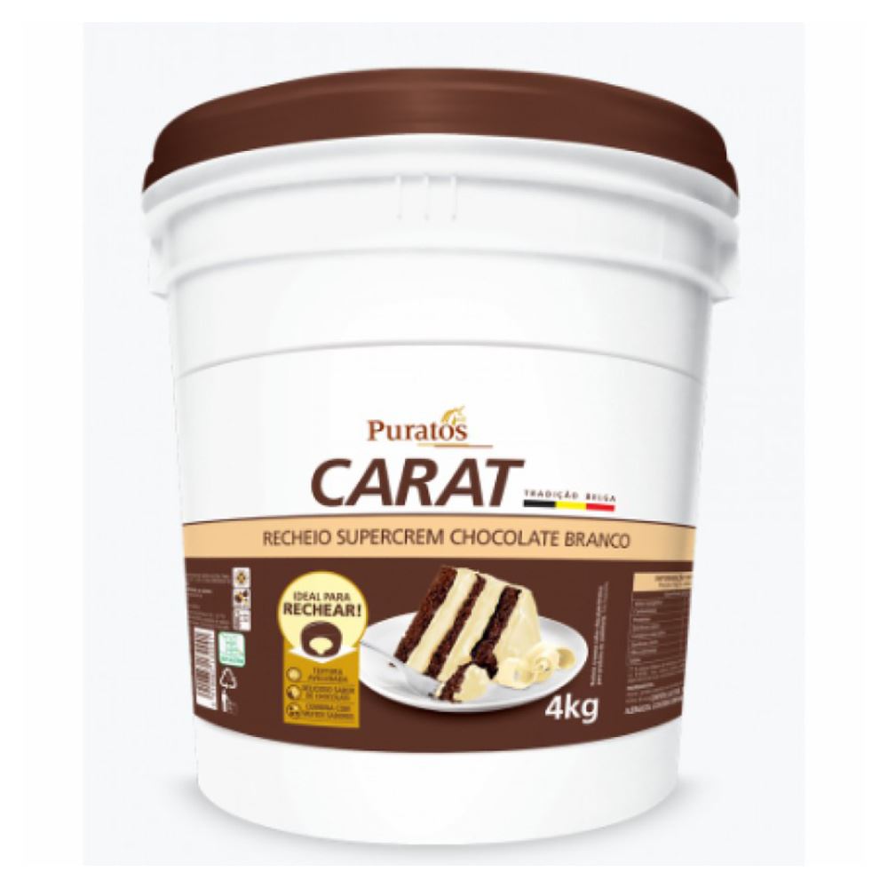 RECHEIO CARAT SUPERCREM CHOCOLATE BRANCO PURATOS BALDE KG | Fortali ...